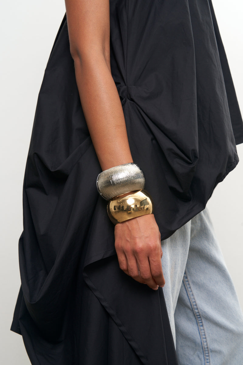 CHUNKY BANGLE - SILVER – LOCAL EUROPEAN